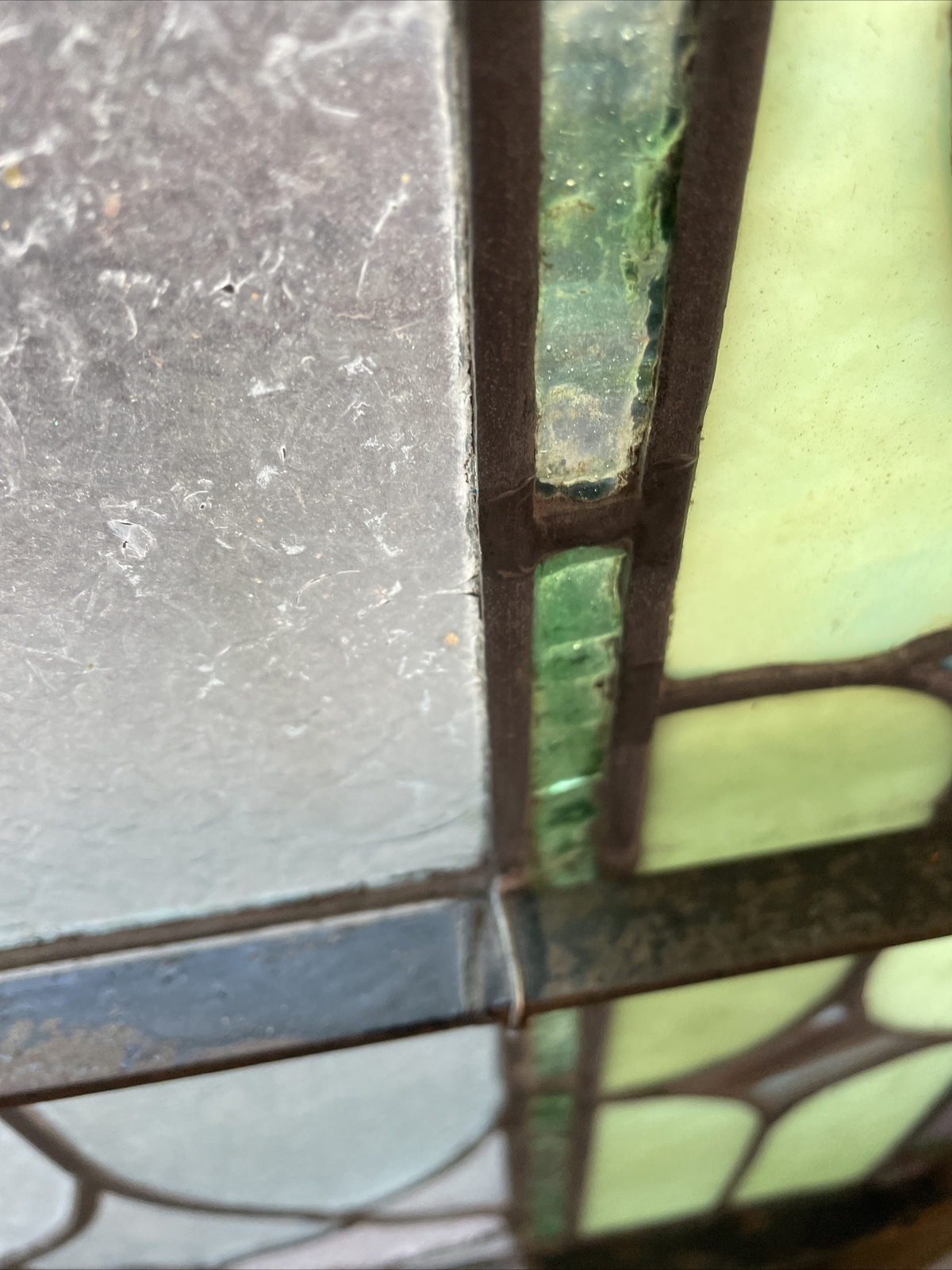 SG4435 amazing antique stained glass Landing Window 51H by 58.5 W | eBay