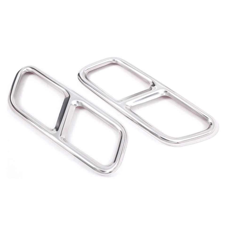 Steel Rear Exhaust Muffler Tail Pipe Trim For Mercedes Benz S Class ...