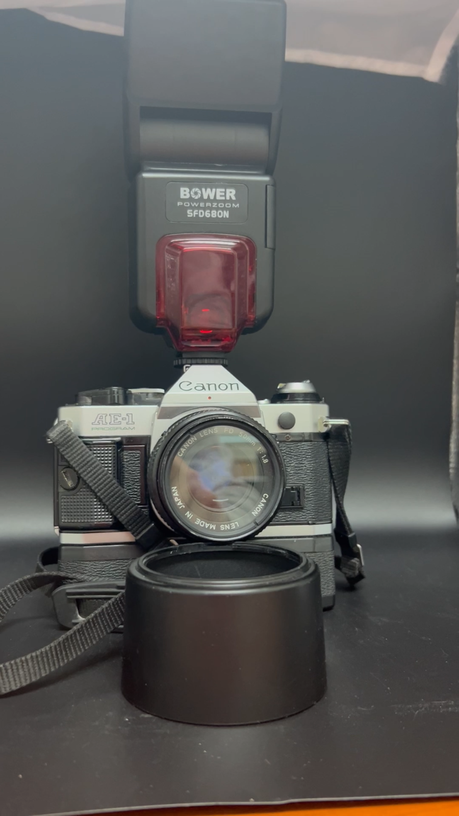 [MINT] Canon AE-1 Program 35mm SLR w/2 Lens Bundle C-IT Motor Drive ...