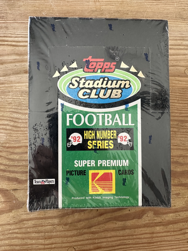 1992 Topps Stadium Club Football High Number Series Box Factory Sealed ...
