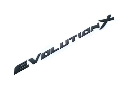 Evolution X 3D Boot Badge Emblem Black for Mitsubishi Lancer EVO 10 ...