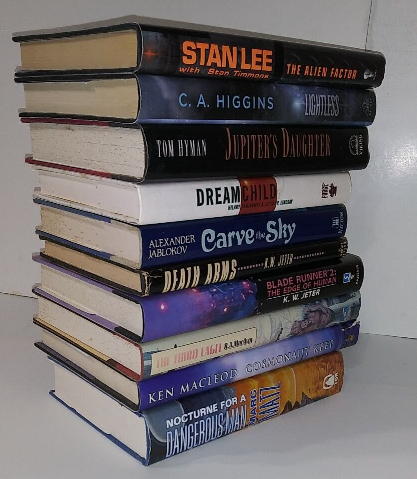 Lot of 20 - Science Fiction Hardcover Novels, Assorted Titles. | eBay