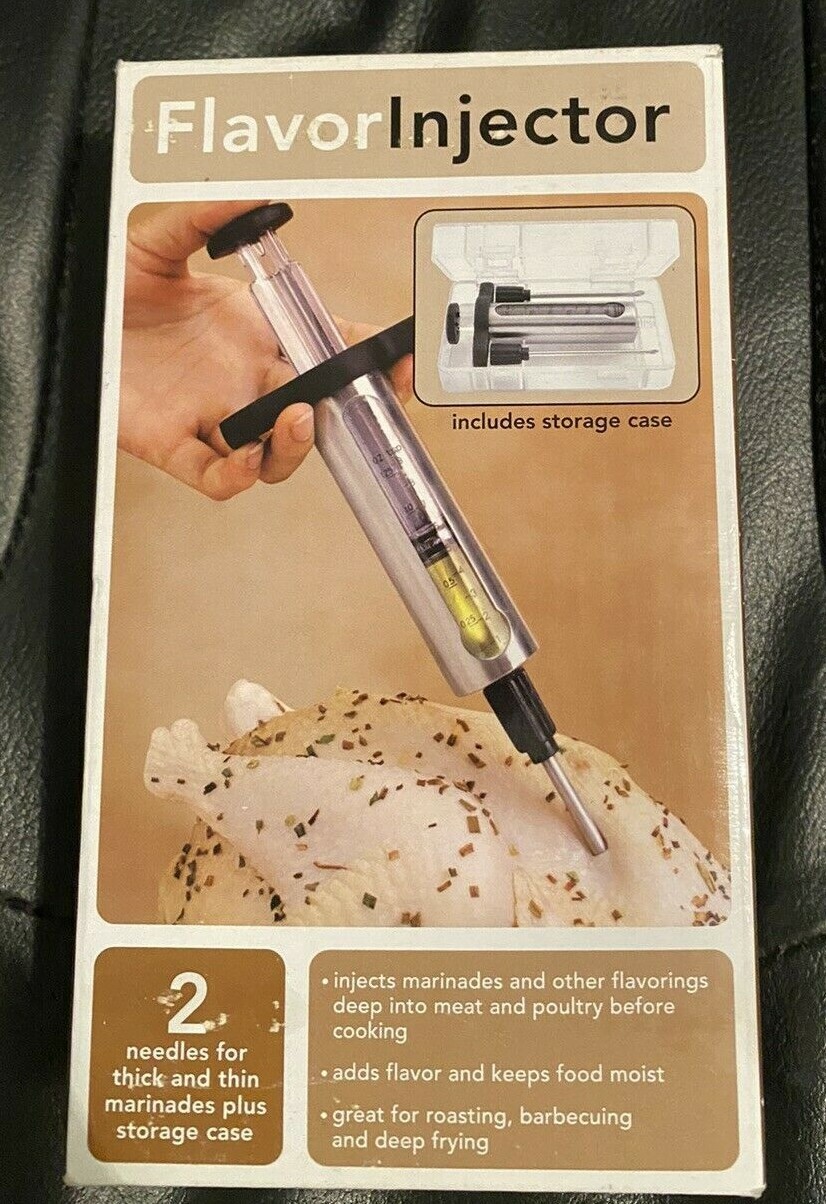 Stainless Steel Flavor Injector with Storage Case | eBay