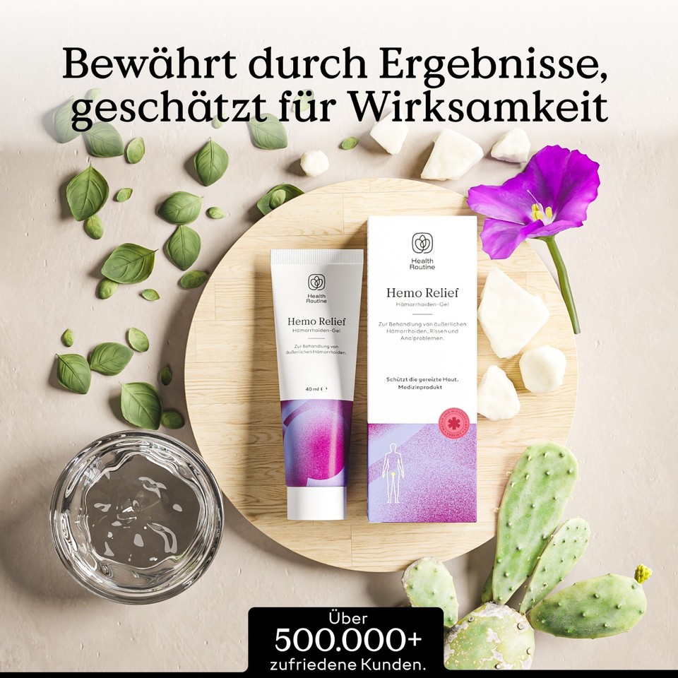 Hemo Relief — Hämorrhoiden Salbe —Beruhigt gereizte Haut, reduziert ...