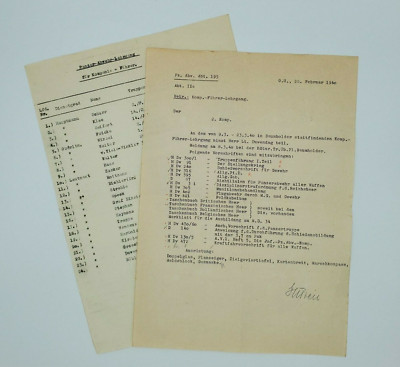 Original WW2 WW2 German Panzer anti tank document Wehrmacht leadership ...