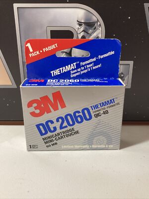 3M DC2060 Mini Data Cartridge 60MB, QIC-40 Compatible DC 2060 Sealed | eBay