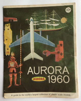 Aurora Plastic Aircraft Missiles Ships Cars Model Kit Catalog 1960 Vtg ...