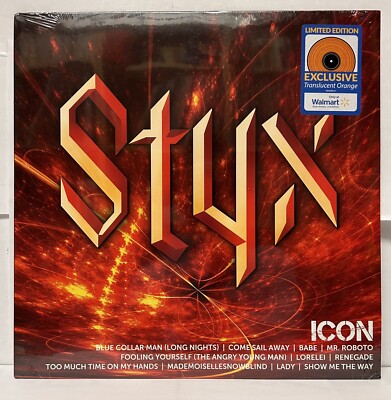 Styx Icon LP Walmart Exclusive Translucent Orange Vinyl NEW SEALED ...
