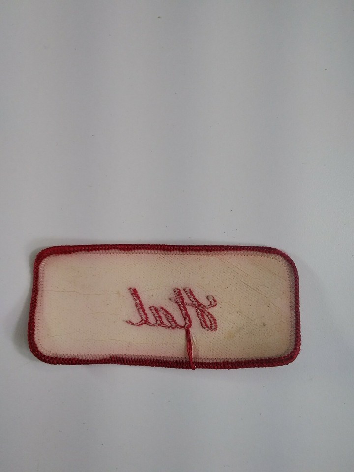 Hal Cloth Cursive Name Patch Vtg 1960s Uniform Shirt RARE VHTF Bronx NY ...