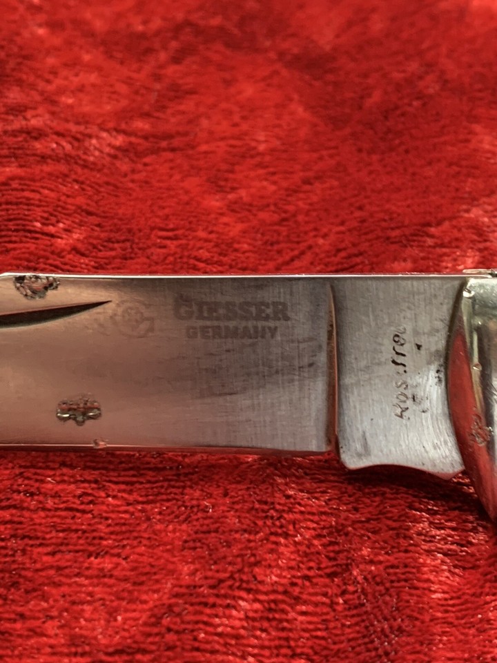 Vintage 1960's 70's Giesser Germany Rostfrei Lockback Pocket Knife Rare ...
