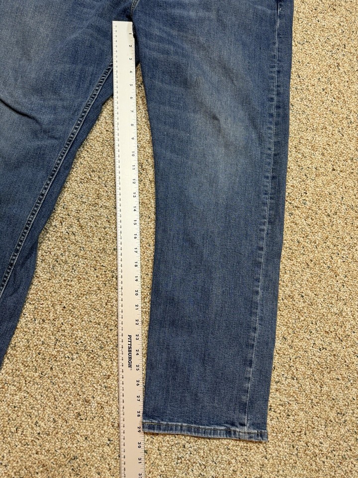 Levi Mens 505 Jeans Size 42 x30 Regular Fit Straight Leg Zip Fly Blue ...