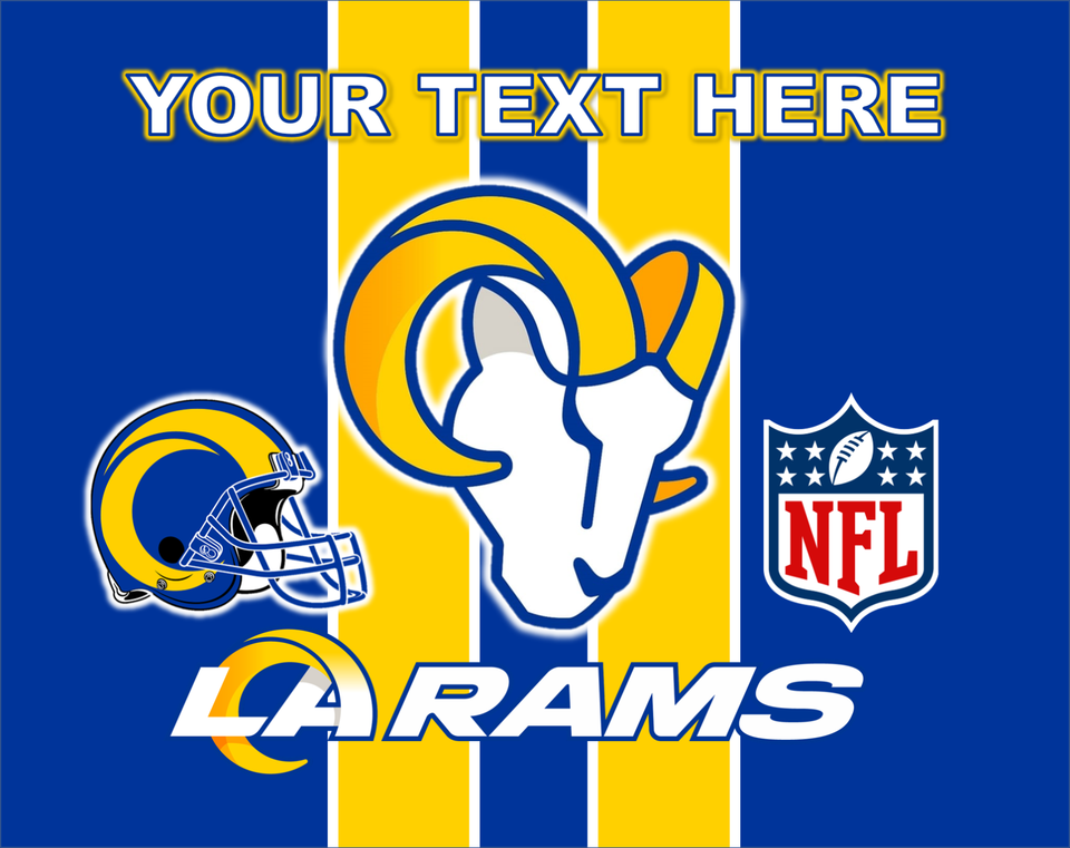Los Angeles Rams Edible Image Topper for Cake. Edible Pre Cut Stickers ...