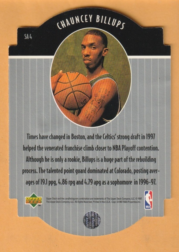 Chauncey Billups Boston Celtics 1997-98 Collector's Choice Star ...