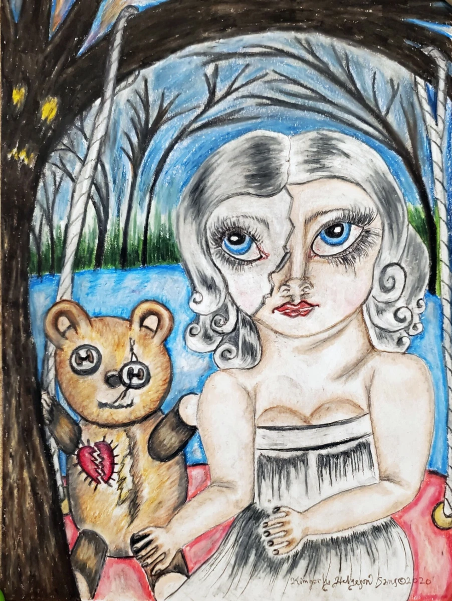 Gothic Teddy Bear Drawings