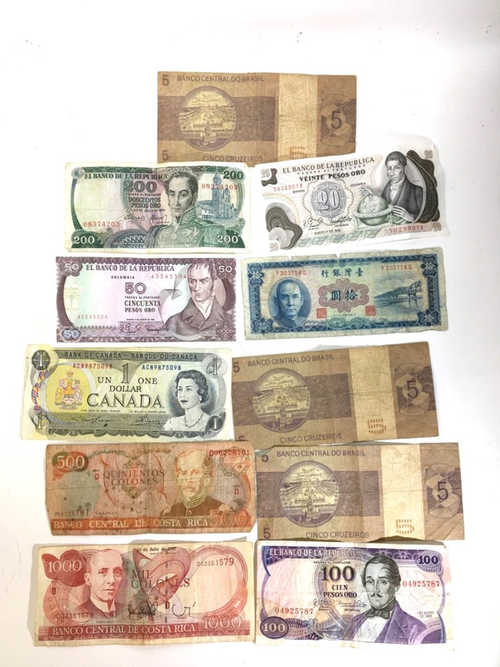 Lot of Assorted Foreign Coins and Currency | eBay