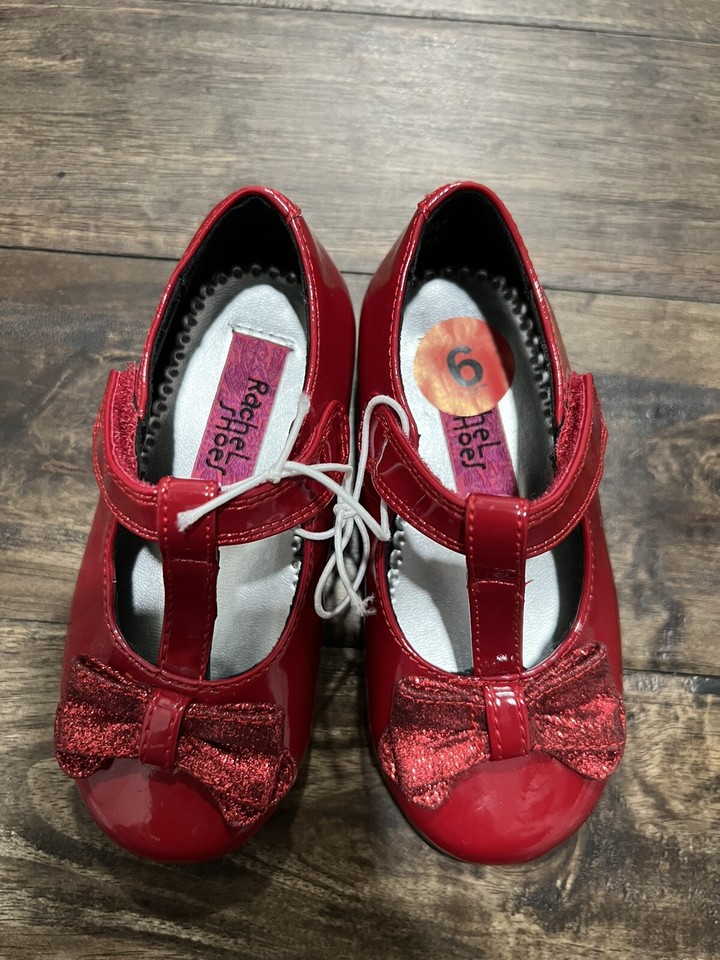 Rachel Shoes Toddler Girls Red Dress Shoes Size 6 | eBay
