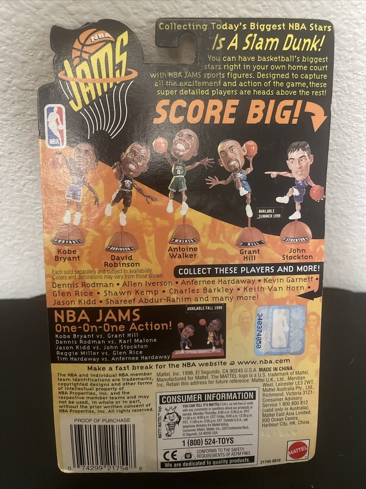 Michael Jordan 1998 NBA Jams Court Collection White Chicago Bulls ...