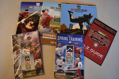 5 Years of Arizona Diamondbacks Spring Training Programs & Scorecard ...