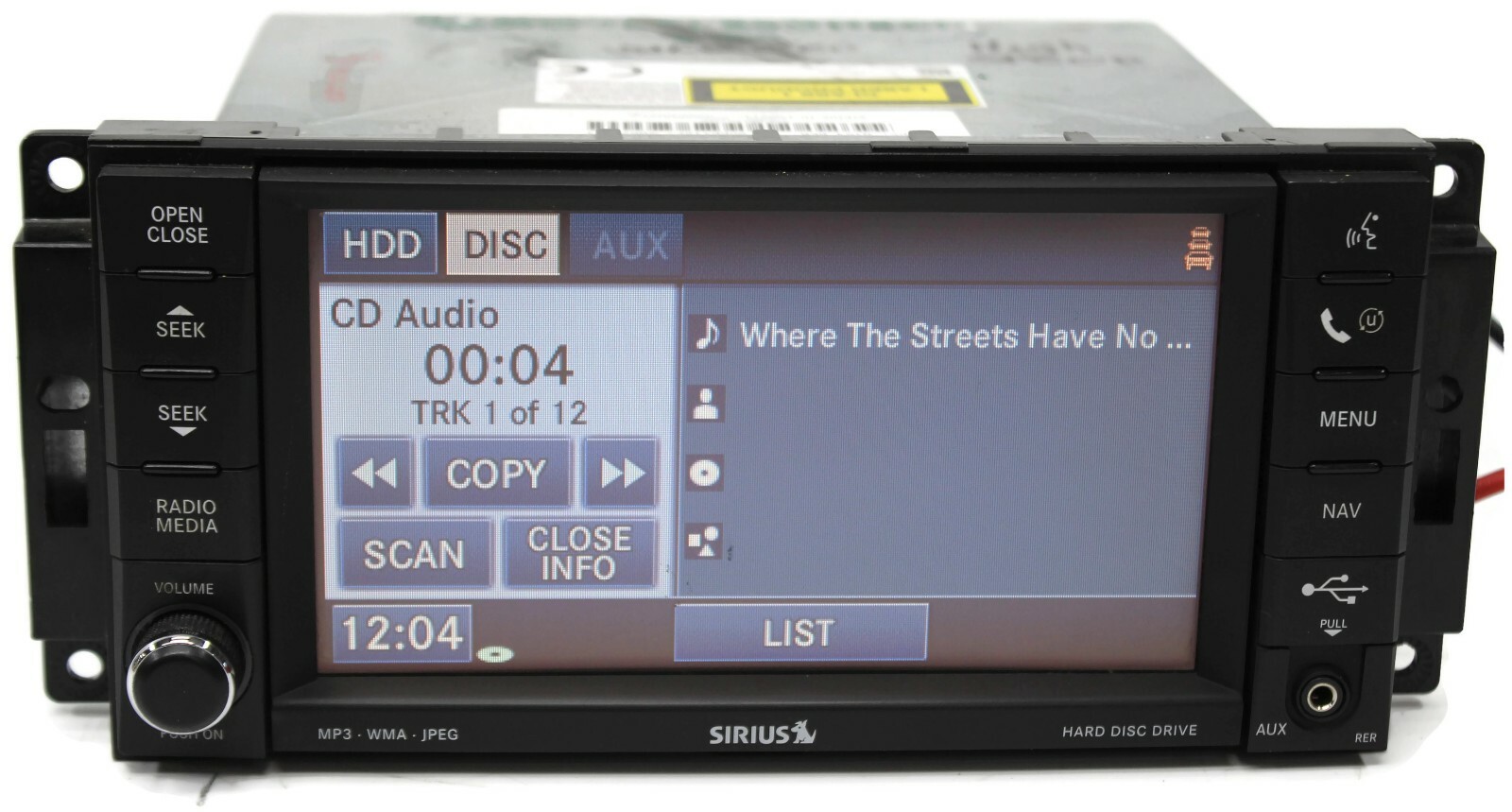 2011-2013 Jeep Dodge RER MyGig LOW Speed Navi Radio Cd Player ...