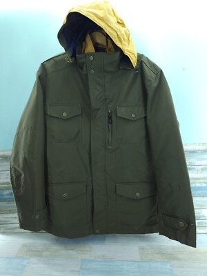 London Fog Functional Outdoor Gear Military Green Coat Jacket Mens ...