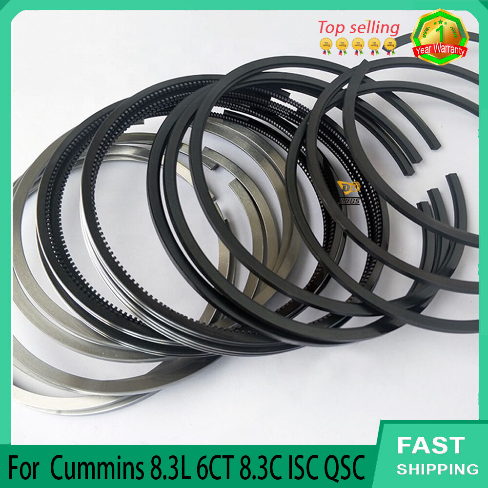 6* Piston Ring Sets 4955651 3921919 3928294 For Cummins 8.3L 6CT 8.3C ...