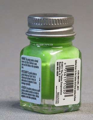 TESTORS PAINT SUBLIME GREEN GLOSS ENAMEL 1/4oz JAR plastic model car ...