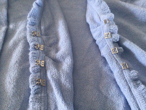 Talbots Twinset Womens Medium Petite Blue Knit Cardigan Sweater Tank ...