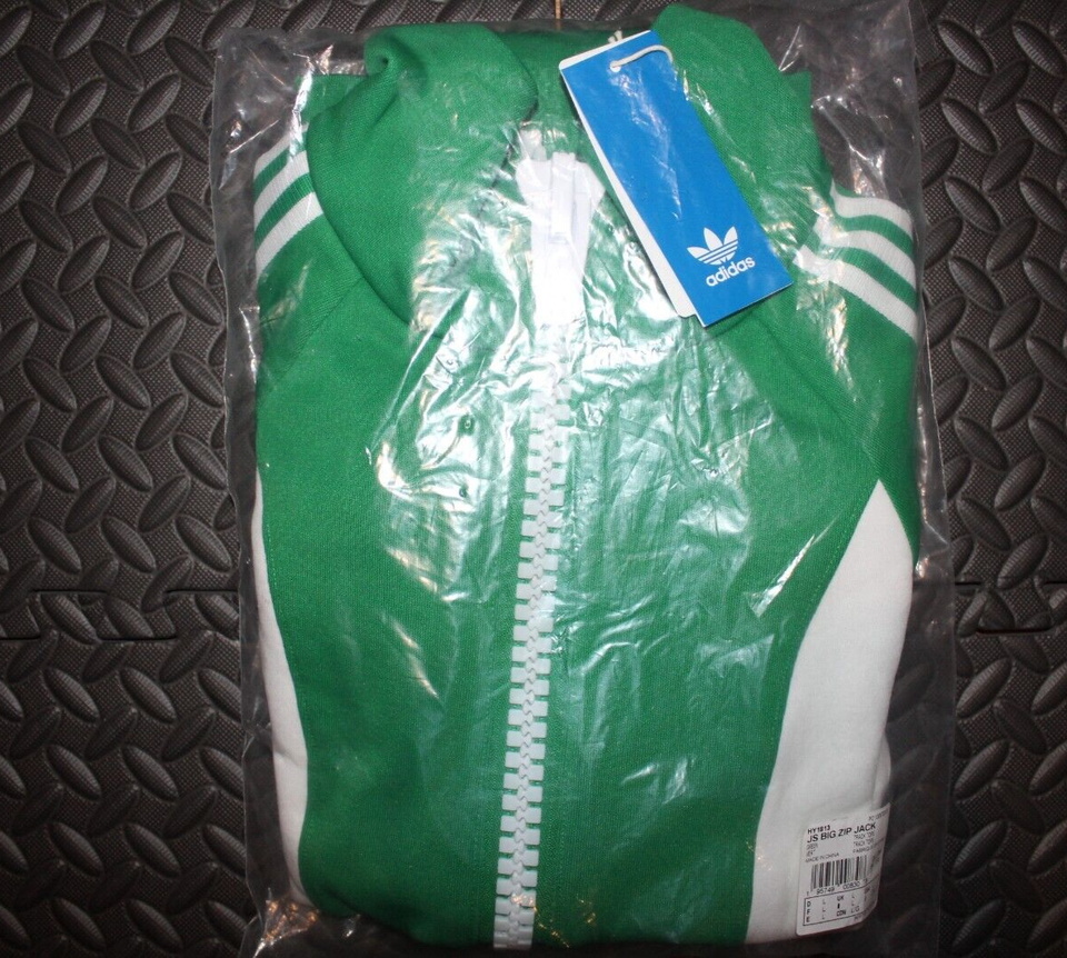 RARE NEW MENS ADIDAS x JEREMY SCOTT BIG ZIP ORIGINALS TREFOIL JACKET ~SIZE LARGE | eBay