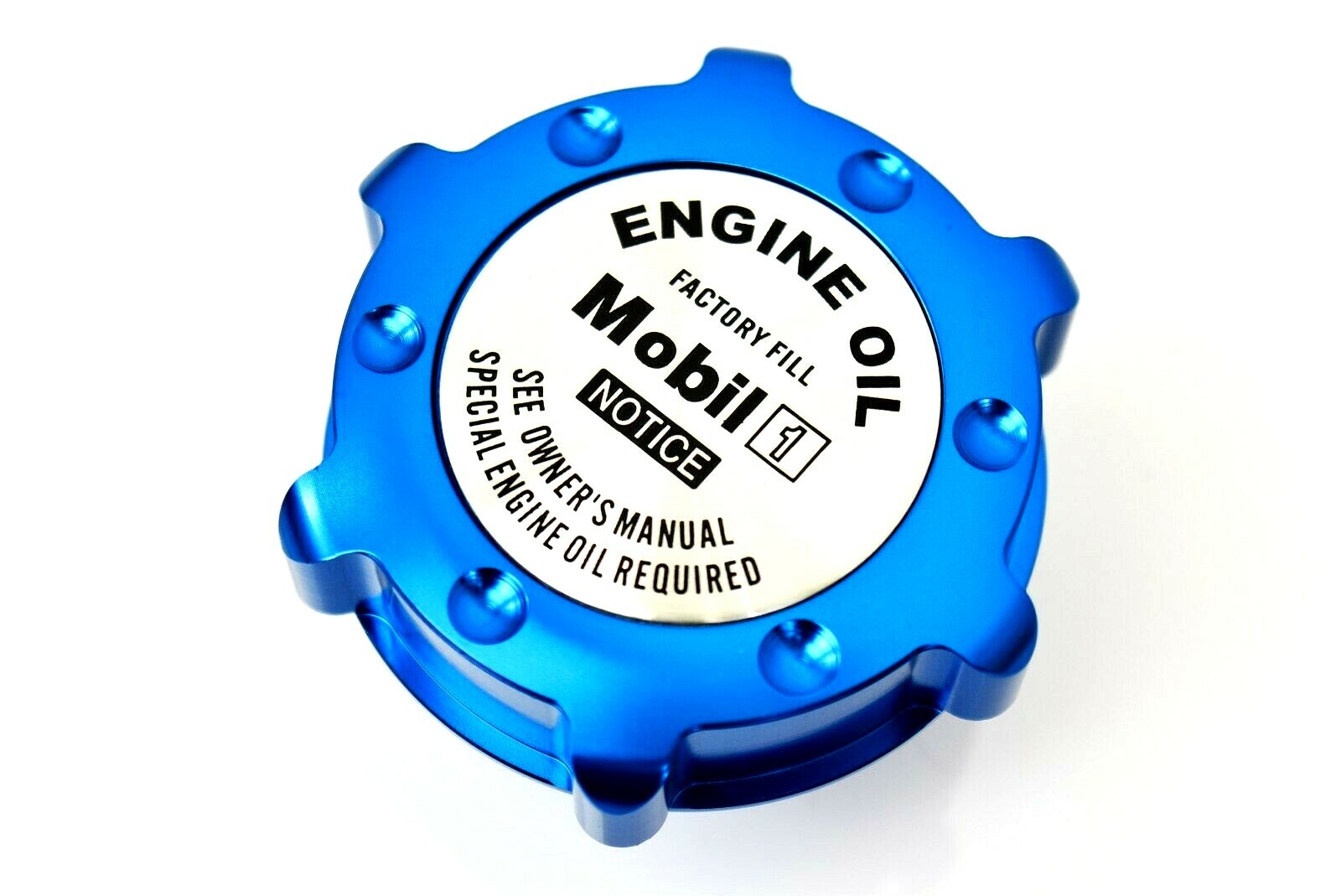 BLUE ALUMINUM ENGINE OIL FILLER CAP FOR GM CHEVY LS1 LS2 LS3 LS6 MOBIL1 ...