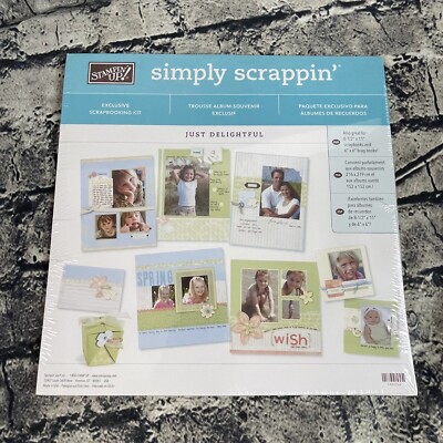 Stampin' Up! Simply Scrappin' JUST DELIGHTFUL 12x12 Scrapbook Paper Kit ...