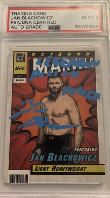 2022 JAN BLACHOWICZ OCTAGON MARVEL PSA MINT 9 Auto Legendary Polish ...