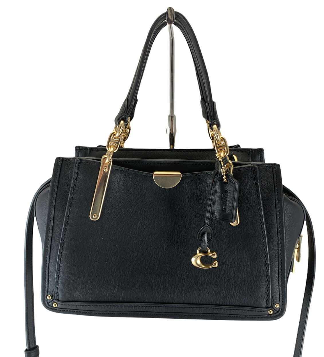 COACH Limited Leather Dreamer 21 Bag 2-WAY Handbag Crossbody Black Mint ...