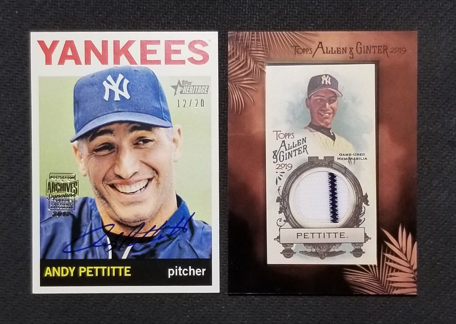 2017 ARCHIVES SIGNATURE SERIES ANDY PETTITTE AUTO /20 & ALLEN & GINTER ...