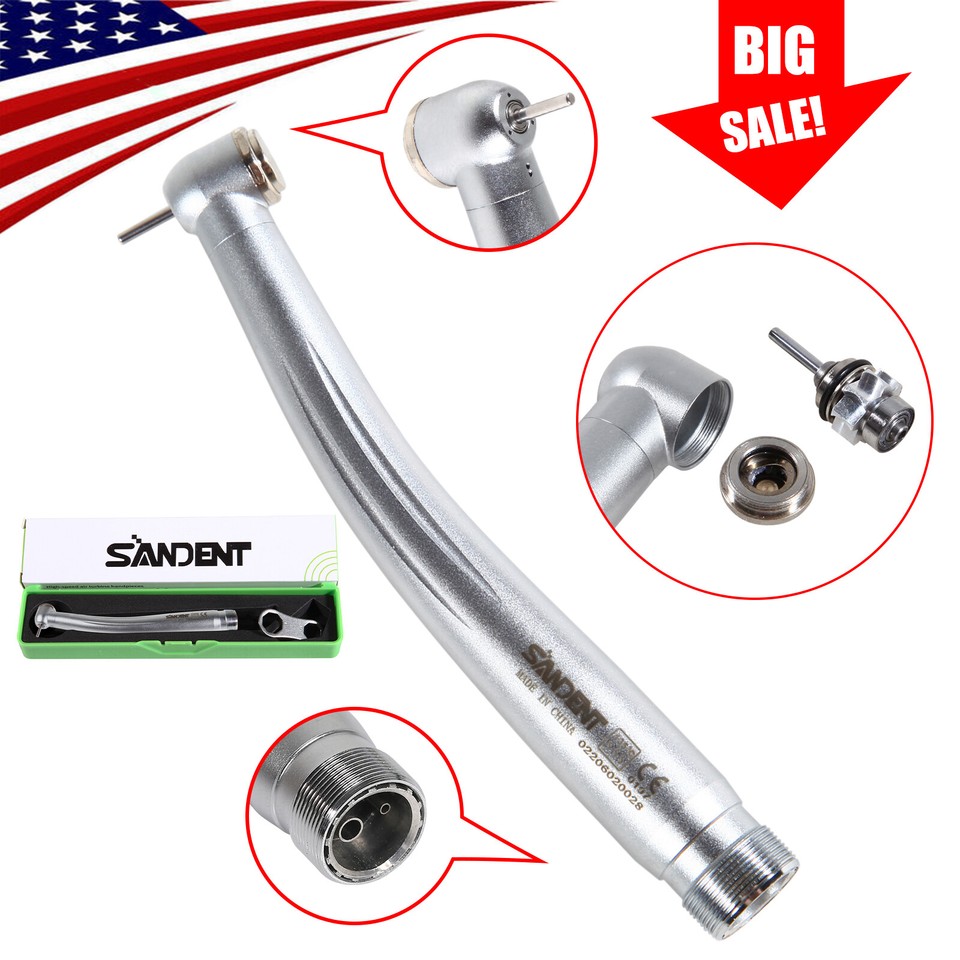 USA Dental High Speed Handpiece 4 Hole /1:5 Increasing Low Speed Contra ...