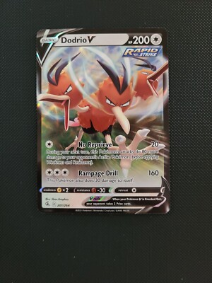 Pokémon TCG Dodrio V Fusion Strike 201/264 Holo Ultra Rare | eBay