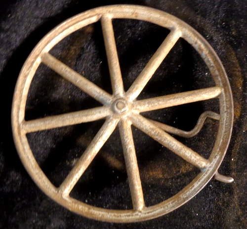 Cir Nineteenth Century Original (2) Cast Iron (8) Spoke 4 1/4" Toy ...