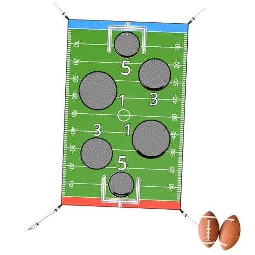 Trampoline Football Game Accessories, Toss Throwing Target Net Fits 8 ...