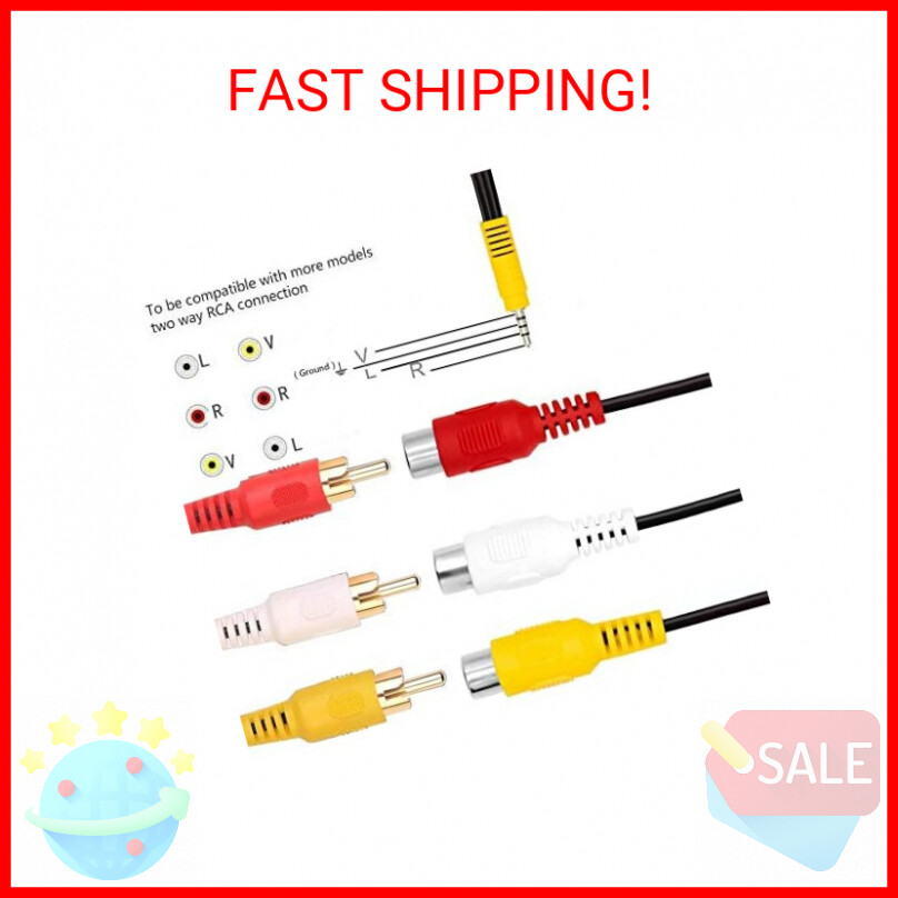 AV Adapter, Video AV Component Adapter Cable Replacement for TCL TV, 3 ...