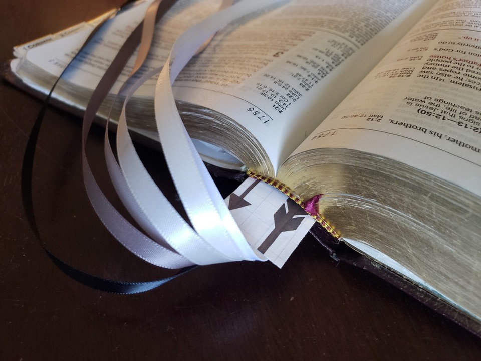 JOURNEY Bible bookmark ribbons, multi page book marker, hymnal, journal ...