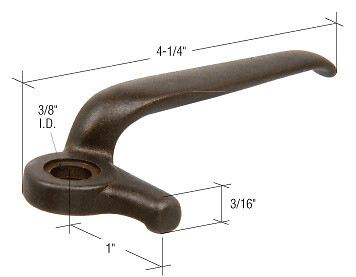 Right Hand Project-In Casement Window Locking Handle with 1" Hook ...