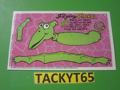 1988 PEE WEE’S (HERMAN) PLAYHOUSE ACTIVITY FLYING THINGS CARD(S) YOU ...