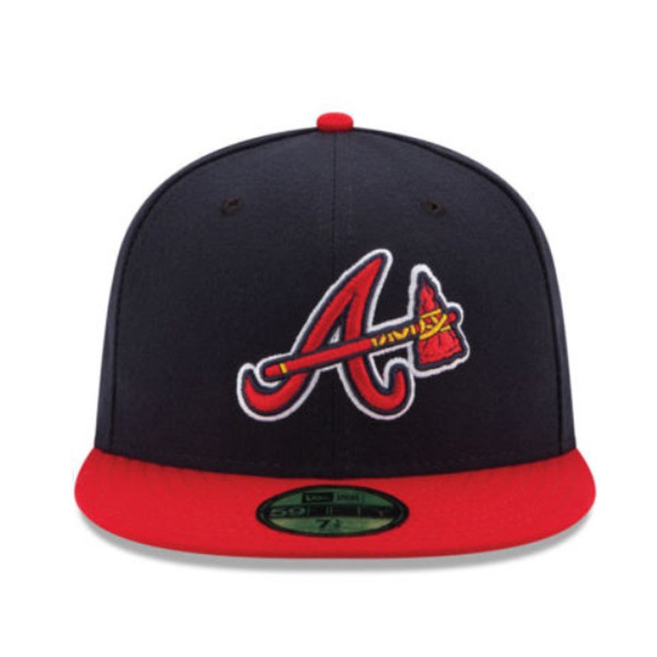 Atlanta Braves ATL MLB Game Authentic 59FIFTY Fitted Cap - 5950 A/Axe ...