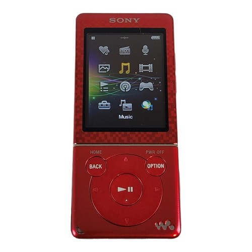 Sony Walkman NWZ-E473 4GB Red Digital Music Player MP3 (NO POWER CORD ...