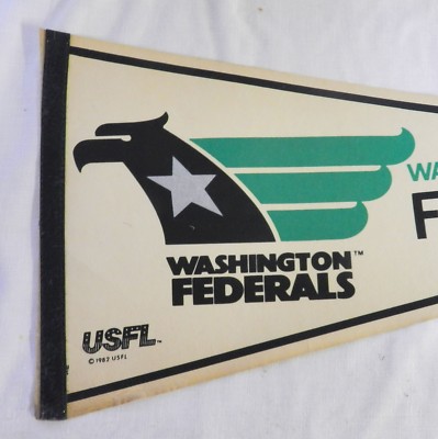 1982 WASHINGTON FEDERALS USFL FOOTBALL PENNANT ORIGINAL | eBay