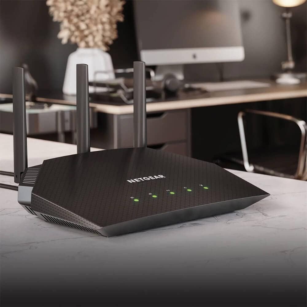 Netgear RAX10-100NAR 4-Stream AX1800 DualBand WiFi6 Router Certified ...