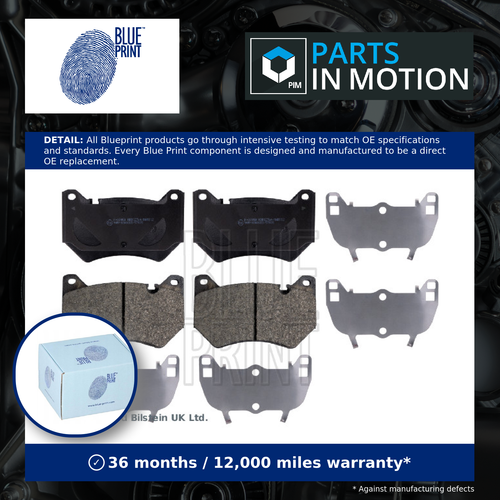 Brake Pads Set fits AUDI Q5 FY, FYT 3.0D Front 2017 on Blue Print ...