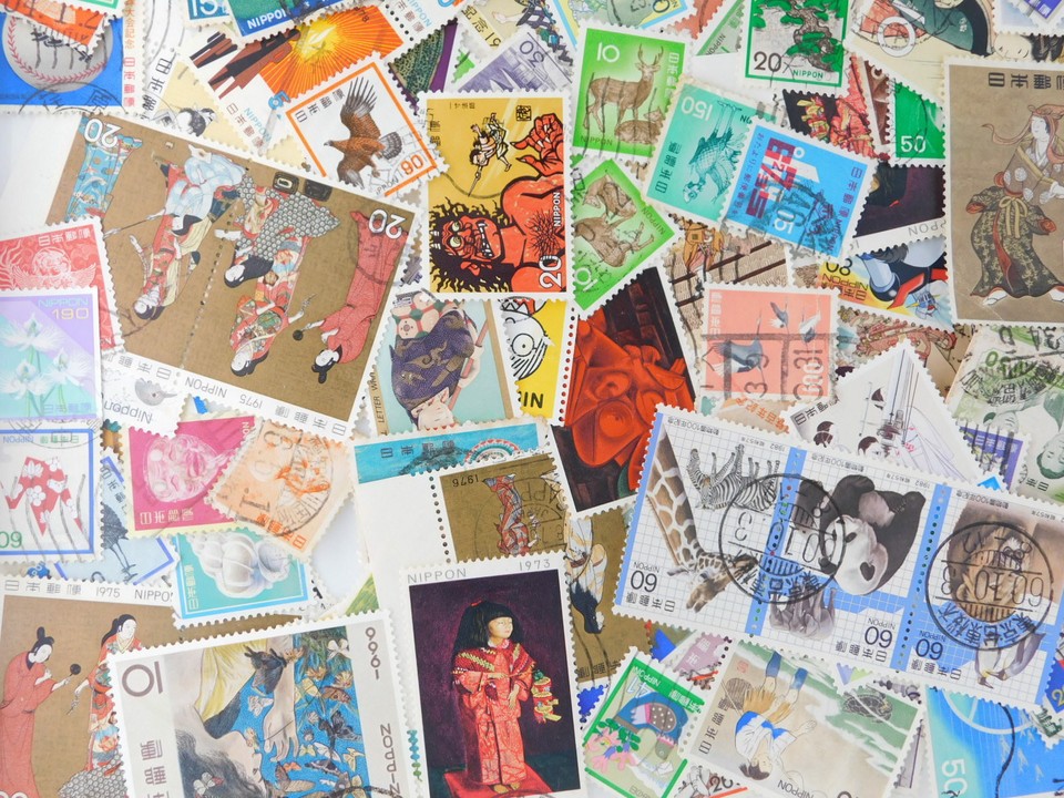 STAMP JAPAN 300pcs lot off paper commemorative :def=5:5 philatelic ...