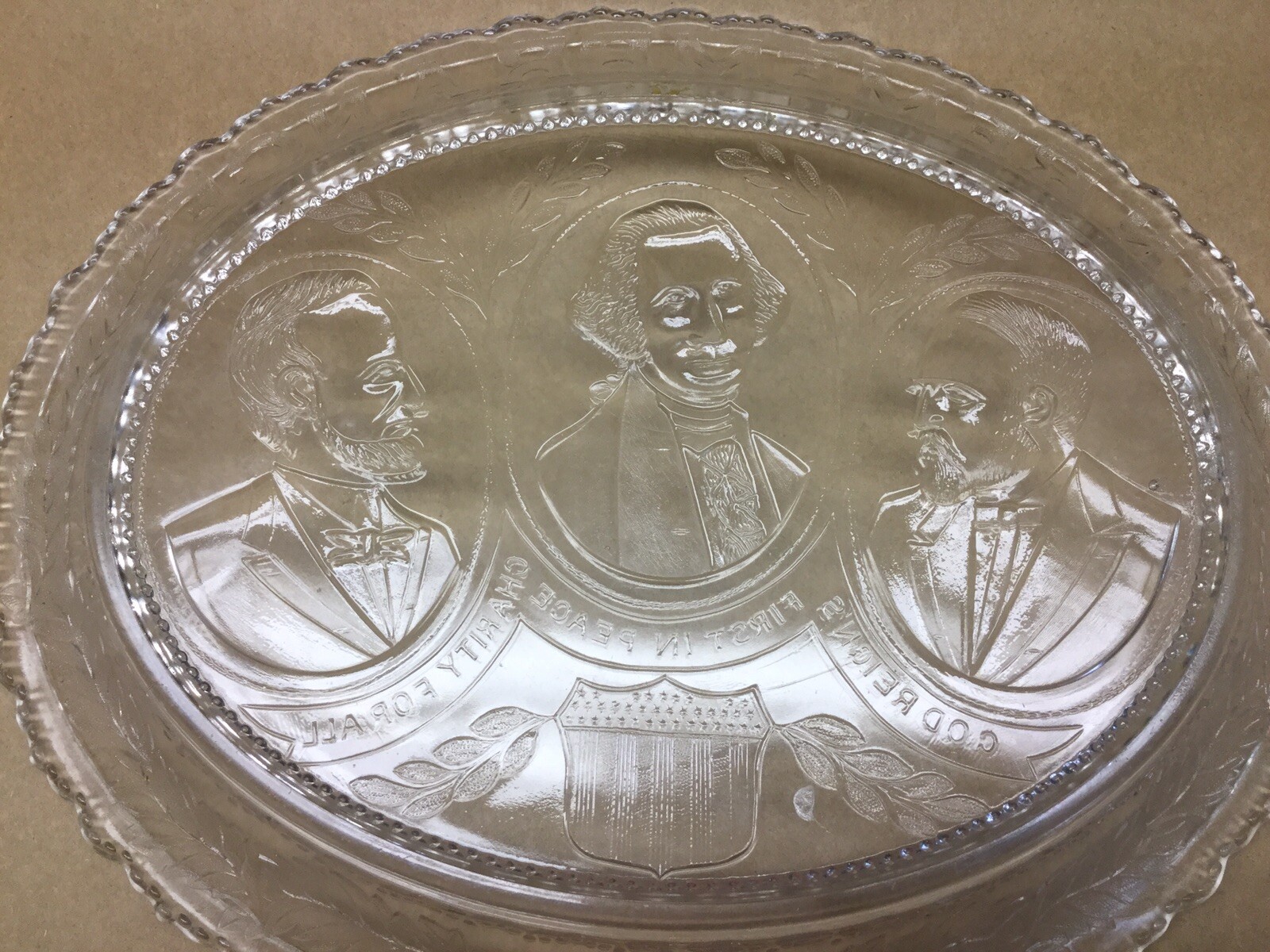EAPG In Remembrance Three Presidents Oval Platter | eBay