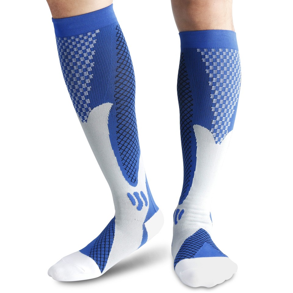 5Pairs Compression Socks 30-40 mmhg Knee High Running Sport Long ...