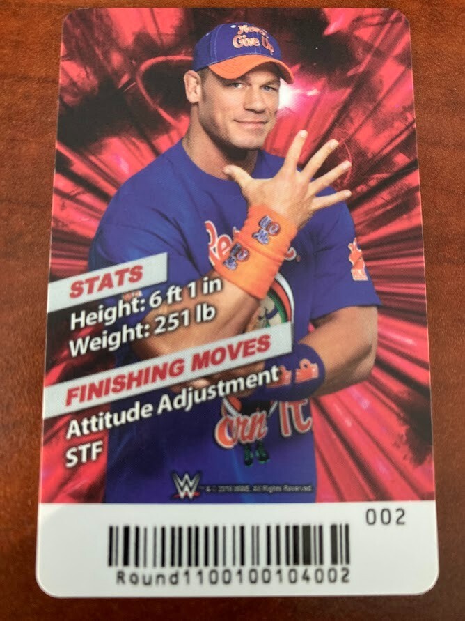 RARE John Cena Card - WWE Superstar Rumble From Round 1 | eBay